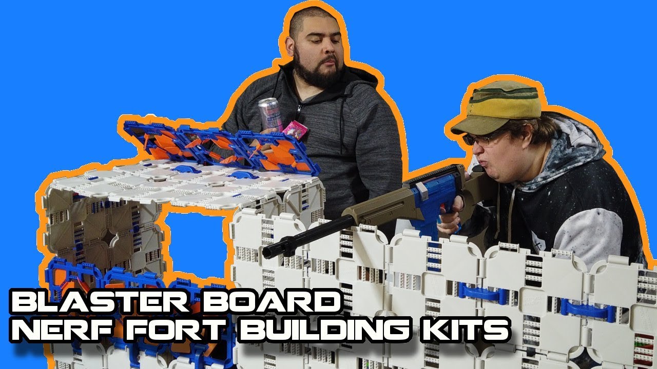 Building TWO NERF FORTS with Blaster Boards! | Walcom S7 - YouTube