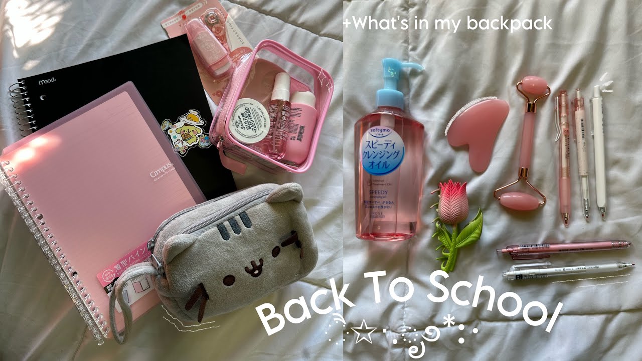 Back to school Haul 2023 | +What’s in my backpack ,supplies, skin care ...