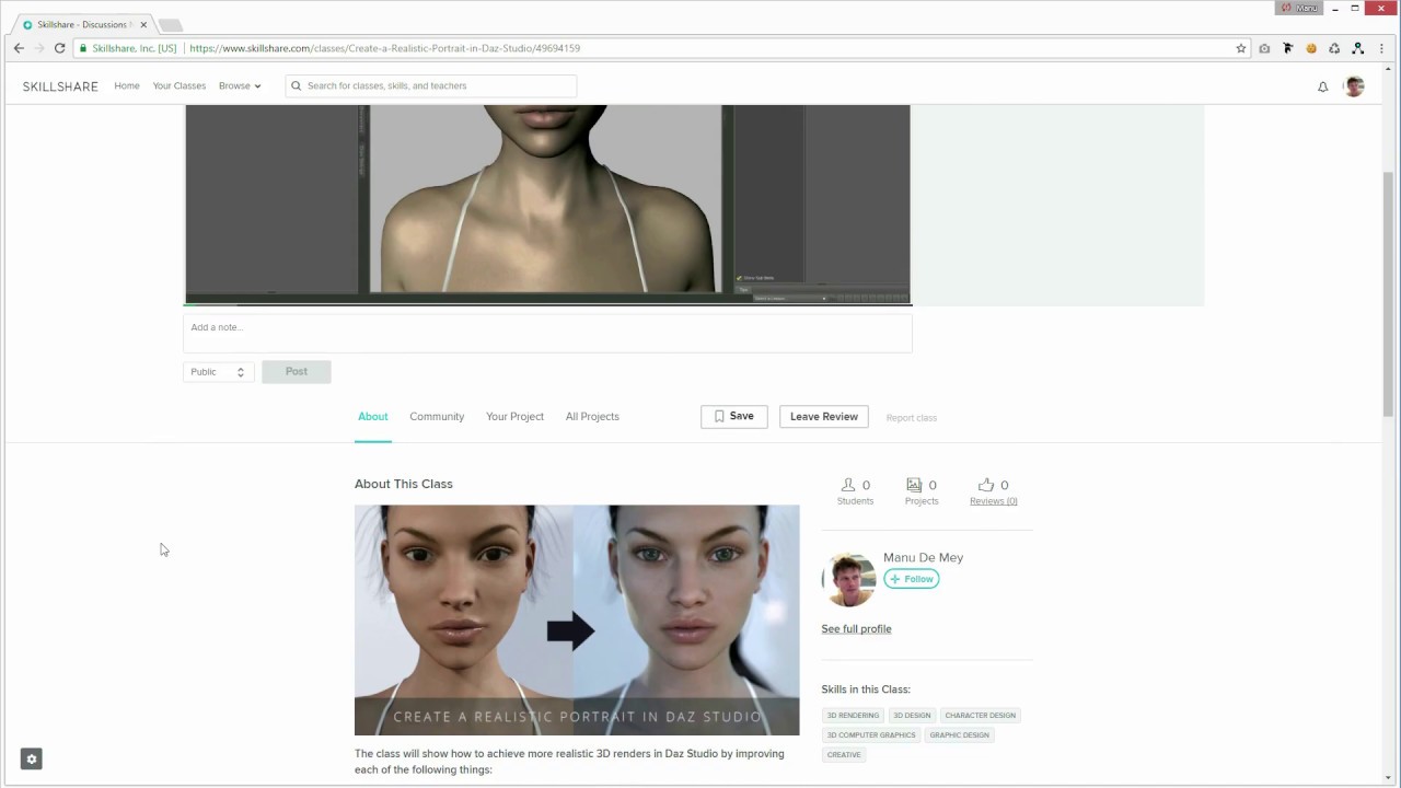 Create a realistic portrait in Daz Studio 02: what you'll need - YouTube
