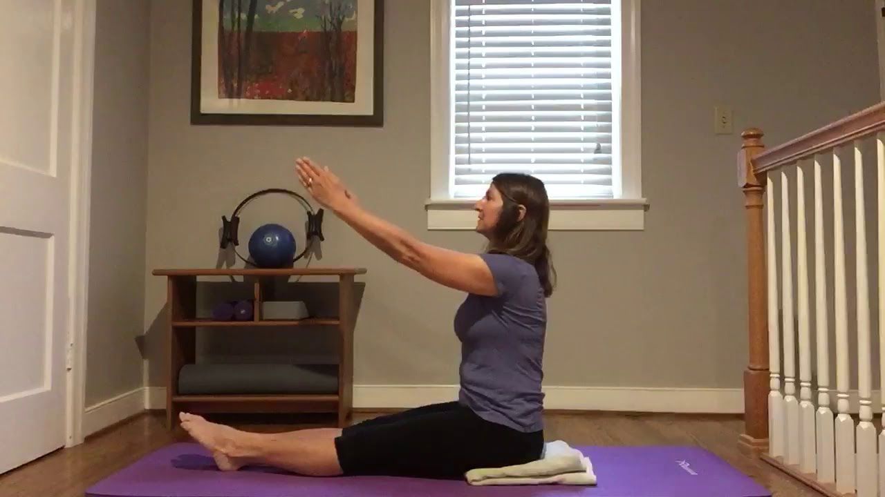 Pilates Front Rowing; Reformer Translation to Mat - YouTube