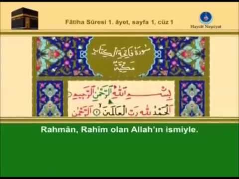 Fatiha Sûresi - Takipli ve Mealli - İshak Danış