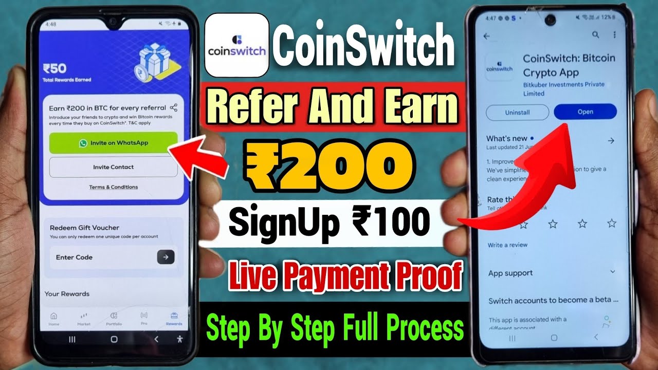 CoinSwitch App Se Refer Karke Paise Kaise Kamaye | CoinSwitch App Refer ...