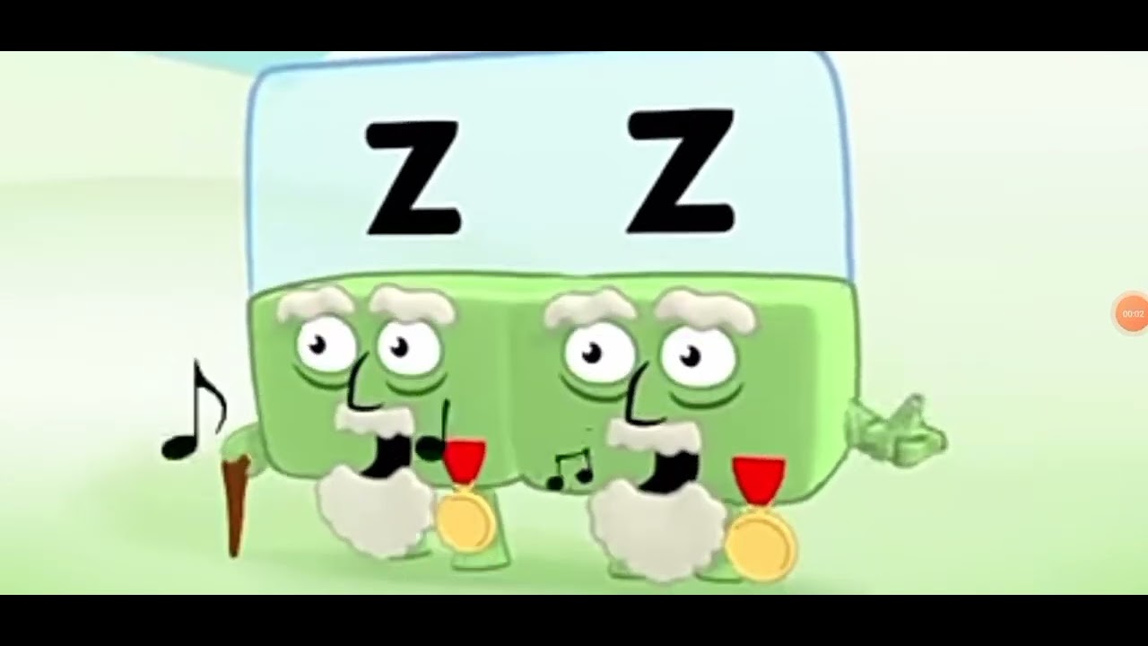 Alphablock z in to the mouth has notes meme - YouTube