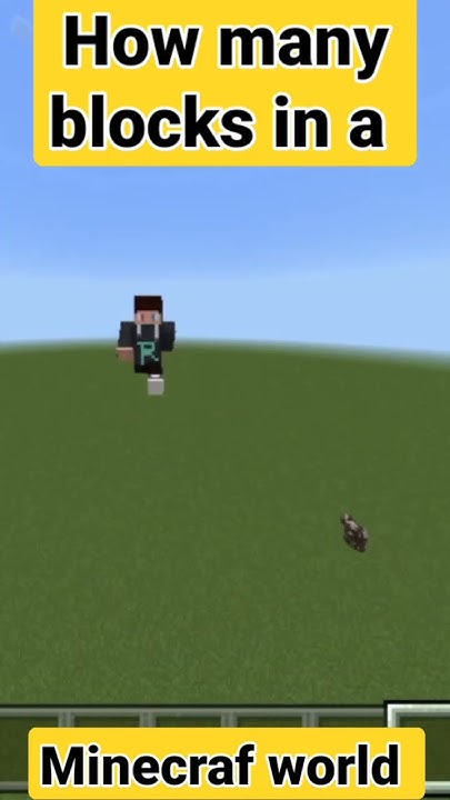 how many blocks in a normal Minecraft world #shorts #minecraft # ...
