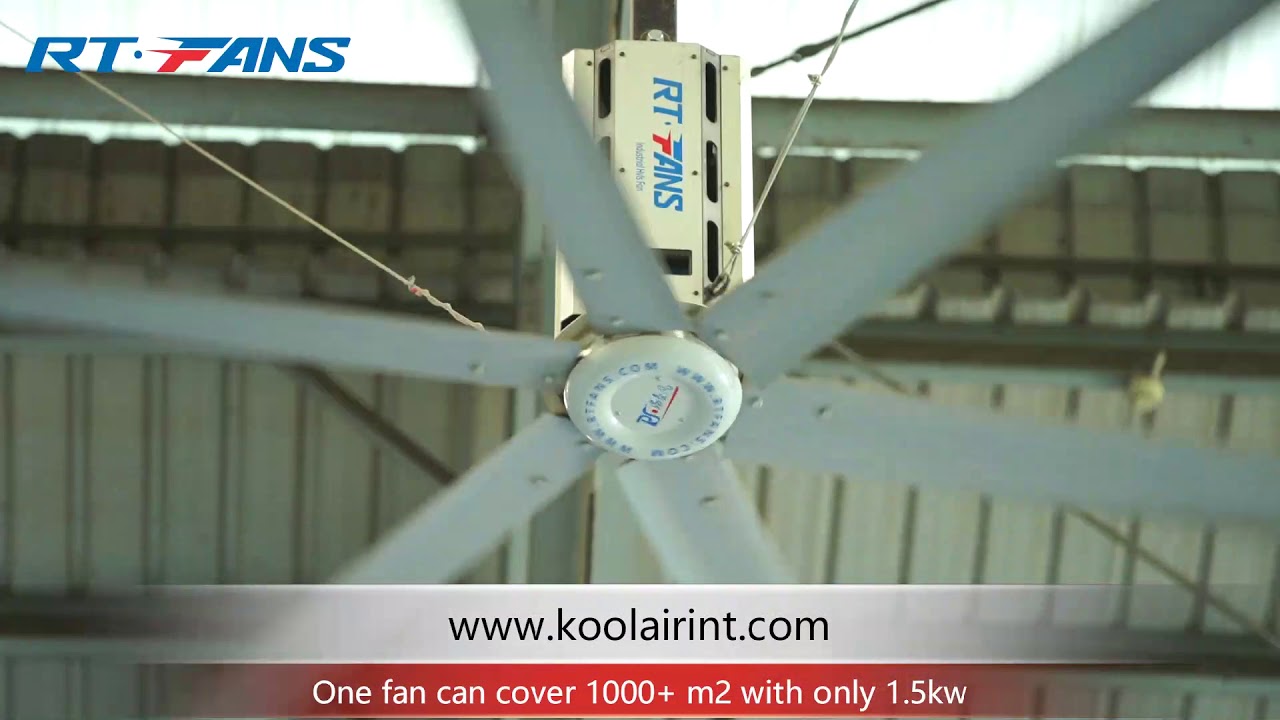 RTFANS hvls fan, covers 1000+ square meters with only 1.5 KW, perfect ...