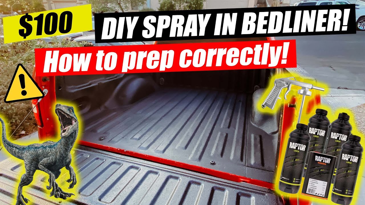 DIY Raptor Spray In BedLiner from Amazon! Cheap and EASY! - YouTube
