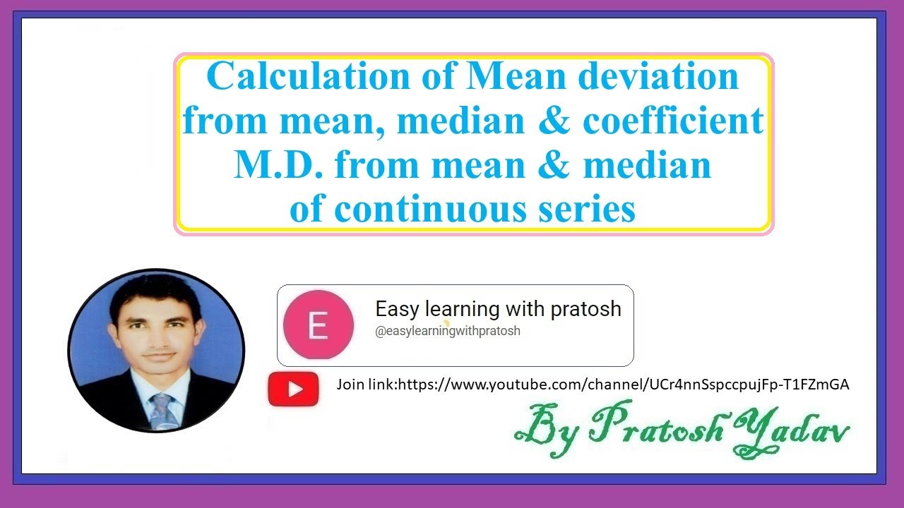 Mean deviation from mean||mean deviation from median||coefficient of ...