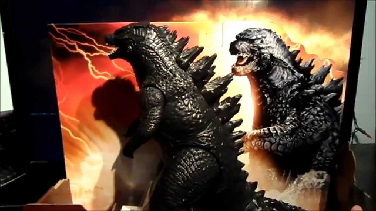 Godzilla 2014 Bandai Atomic Roar Figure Review - YouTube