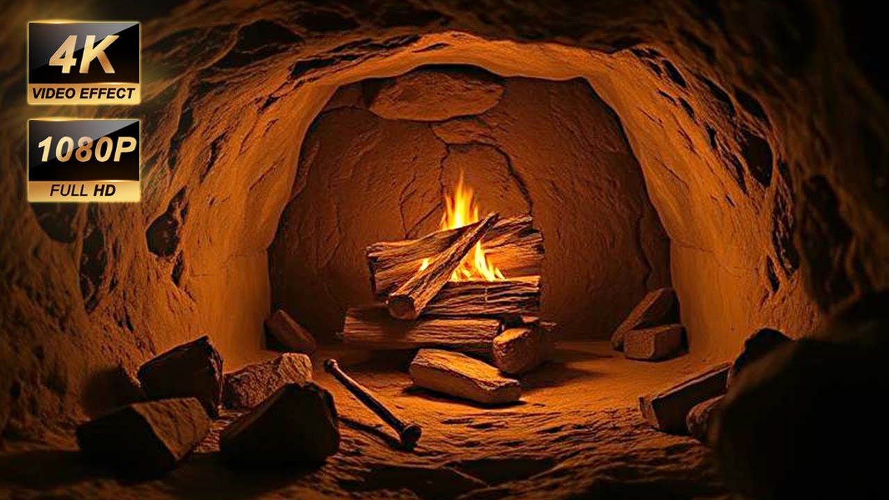 🔥 Cave Campfire: Surreal Underground Survival | Mysterious Fire in the ...