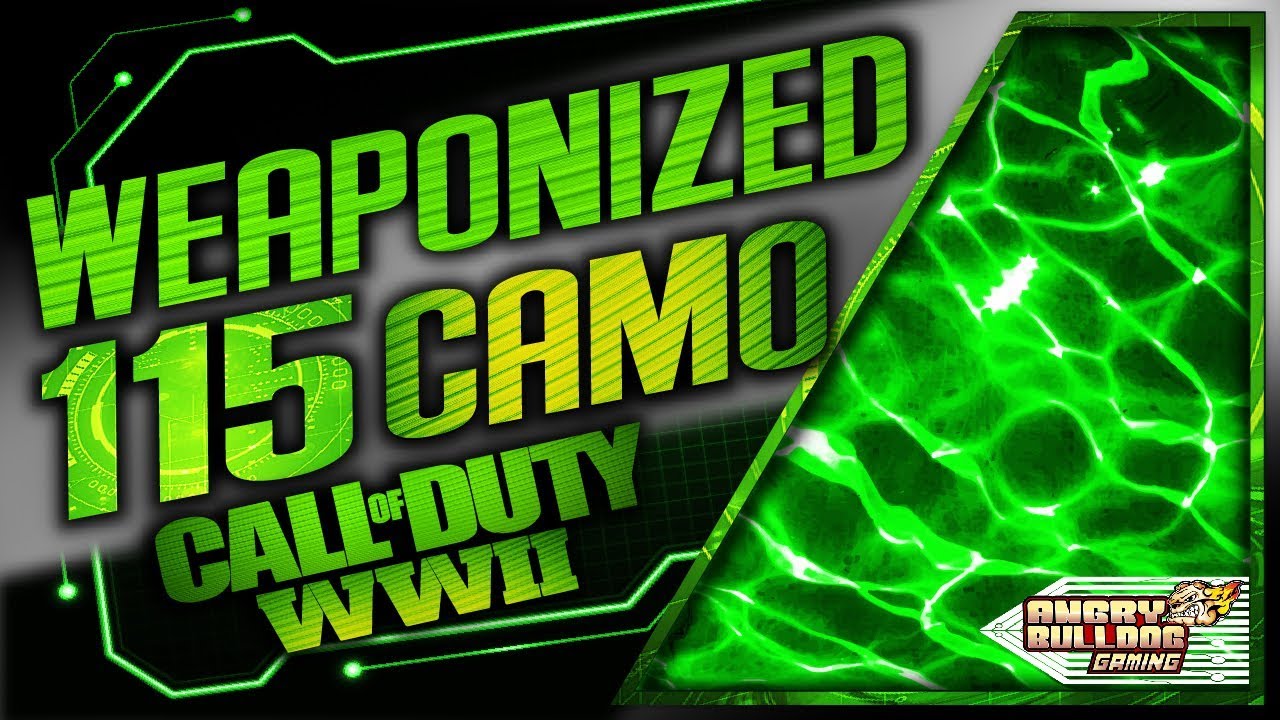 COD-WWll WEAPONIZED 115 CAMO TUTORIAL│ PAINTJOBS│ 1080P - YouTube