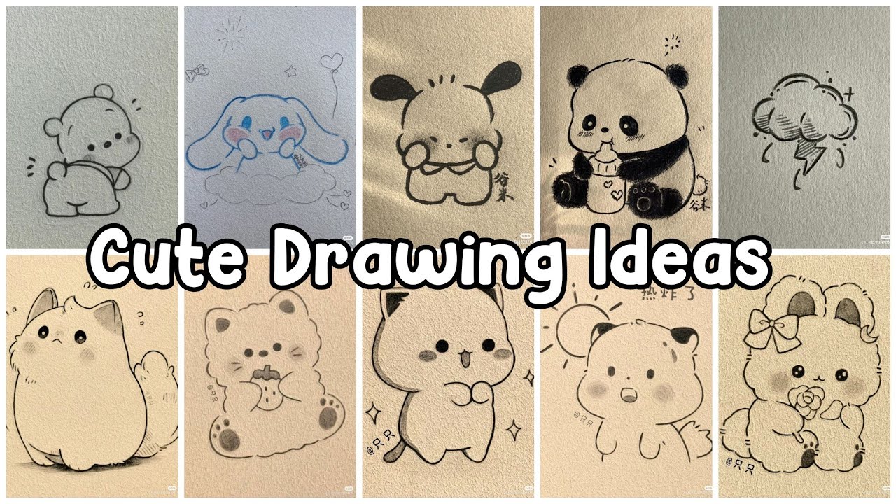 Cute Drawing Ideas | Easy drawing Ideas | Simple Drawing Ideas - YouTube