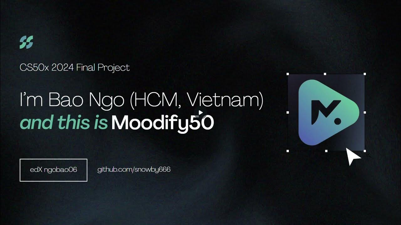 CS50x 2024 Final Project | Moodify50 - YouTube