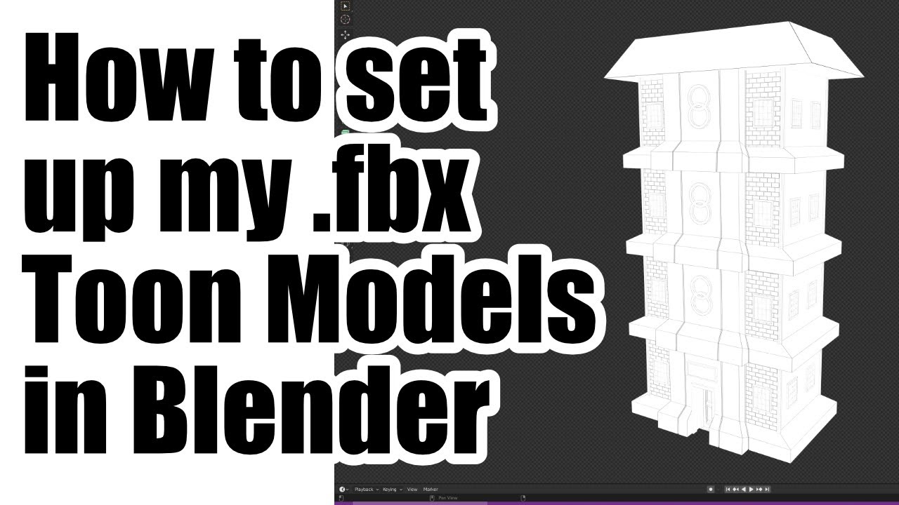 How to set up my .fbx Toon Models in Blender - YouTube
