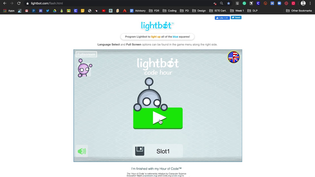 Enabling Flash in Google Chrome for Lightbot - YouTube