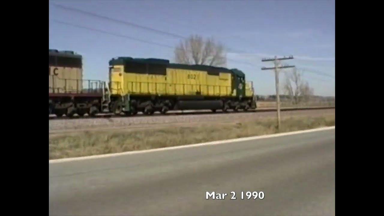 1990_03_02 CNW between Woodbine & Missouri Valley IA - YouTube