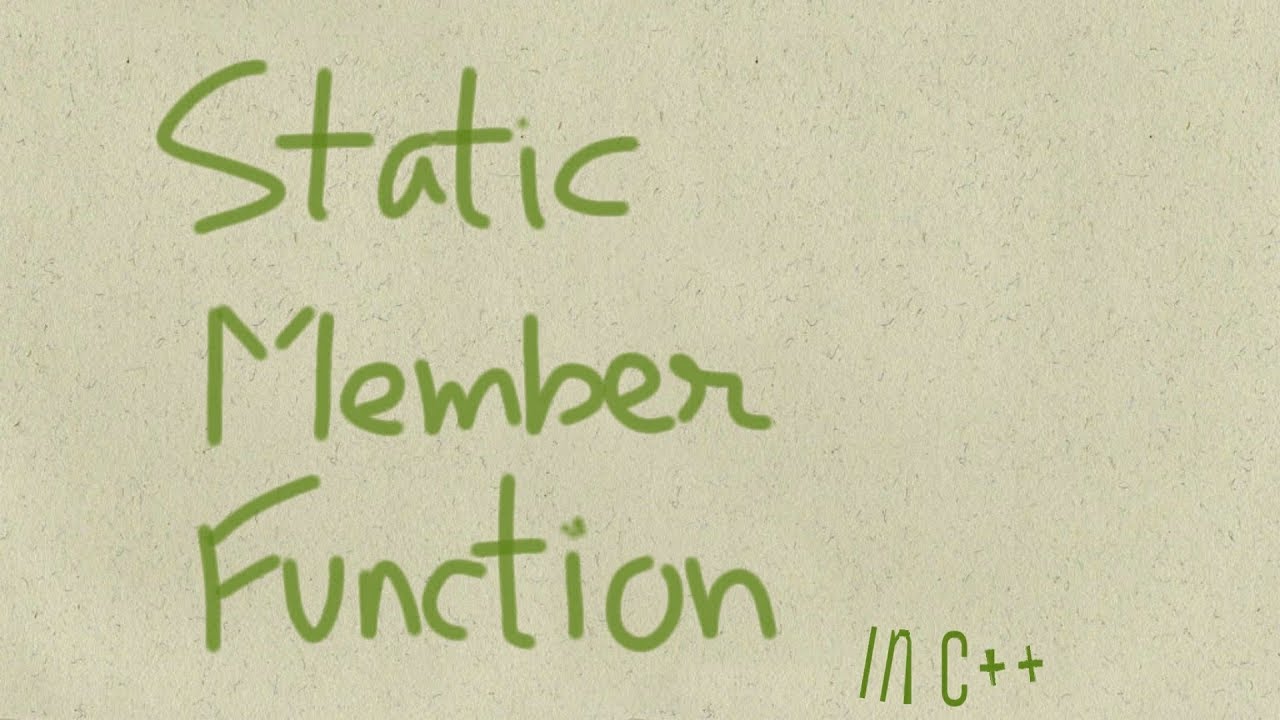 Static Member Function In C In Hindi YouTube static-member-function-in-c-in-hindi-youtube