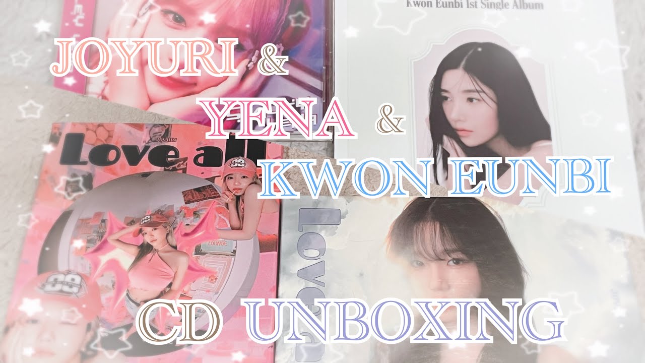 元IZ*ONEソロ組 JOYURI / YENA / KWON EUNBI CD unboxing / 開封動画 / メンバーみんな活動みれてヲタクは嬉しい - YouTube