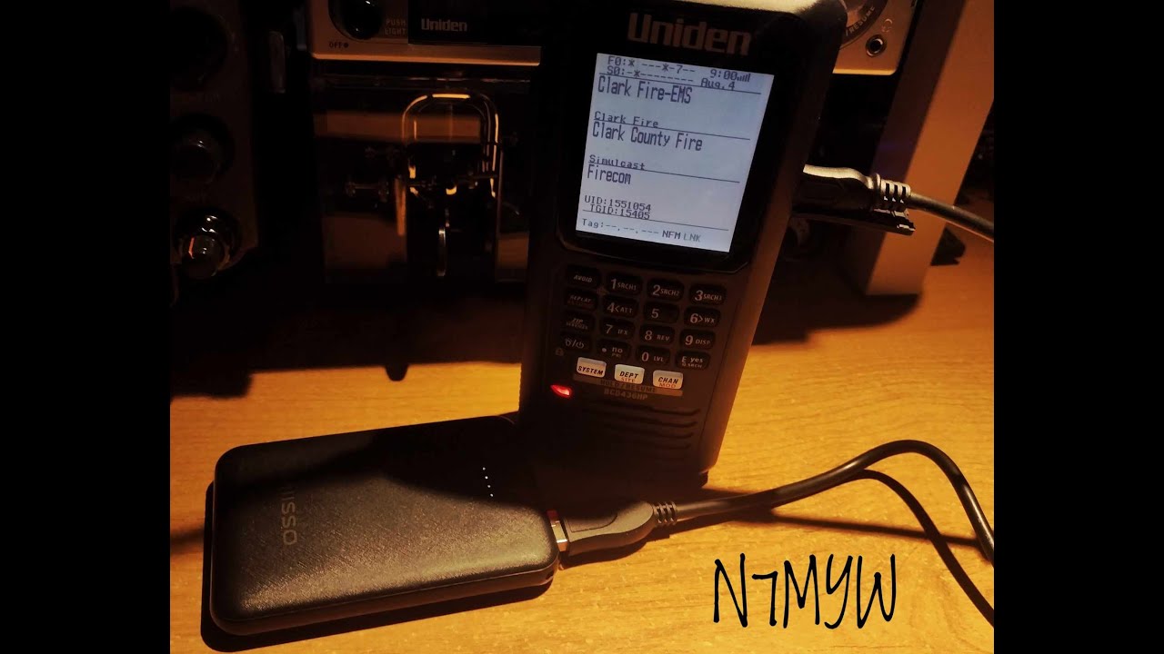 Uniden BCD 436HP scanner and Battery Packs? - YouTube