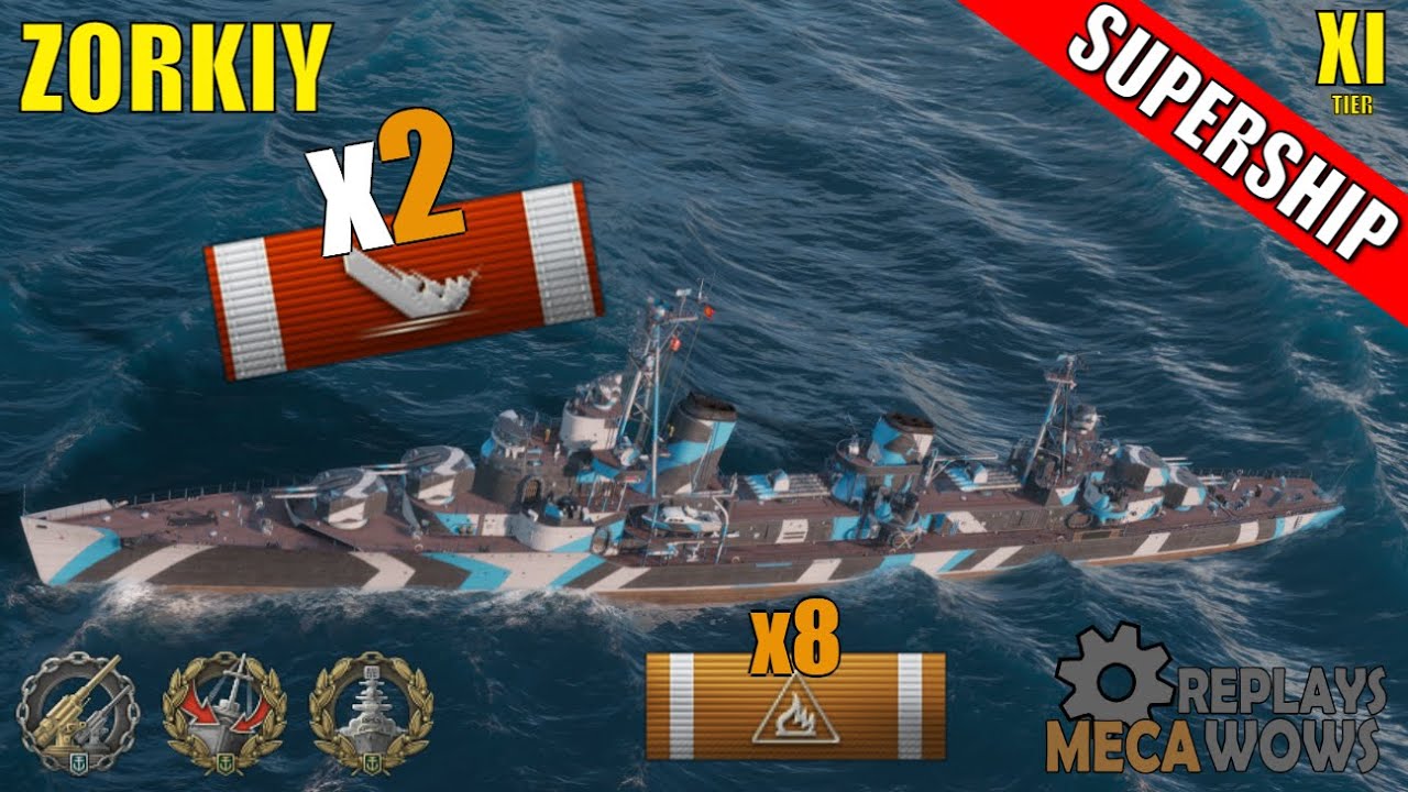Zorkiy power and cv brutality 3.5k base exp | World of Warships ...