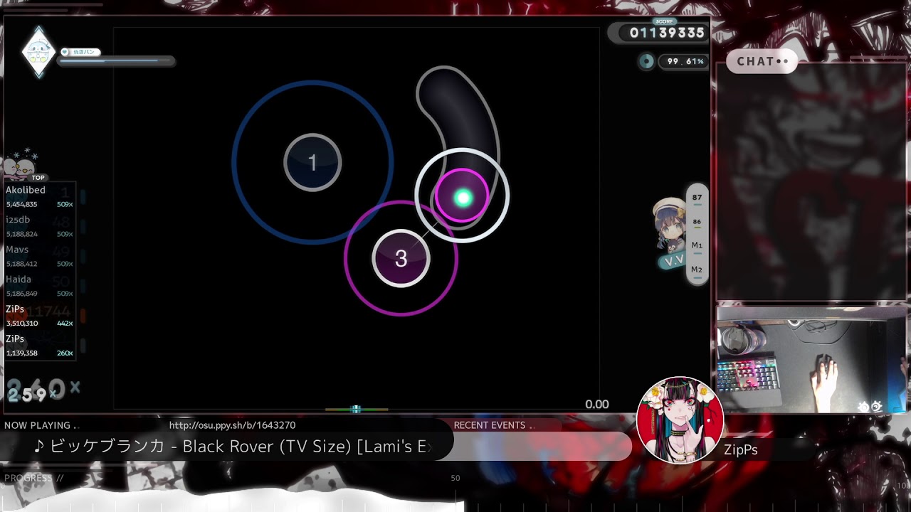 【Osu!】Black Rover【Lami's Extra★5.9】 - YouTube