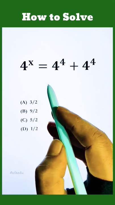 Nice Exponential Math Problem #shorts #maths - YouTube