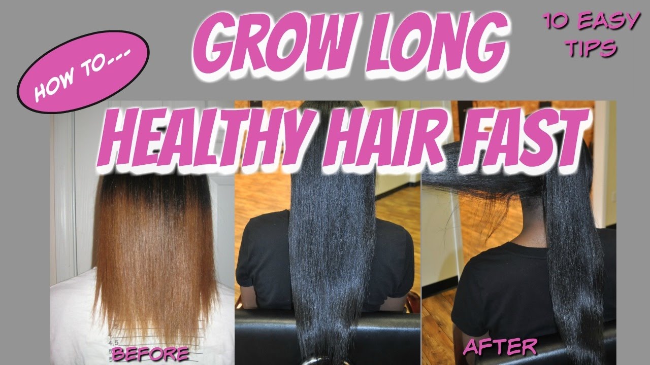 How To GROW LONG and HEALTHY Hair FAST! **10 EASY TIPS** - YouTube