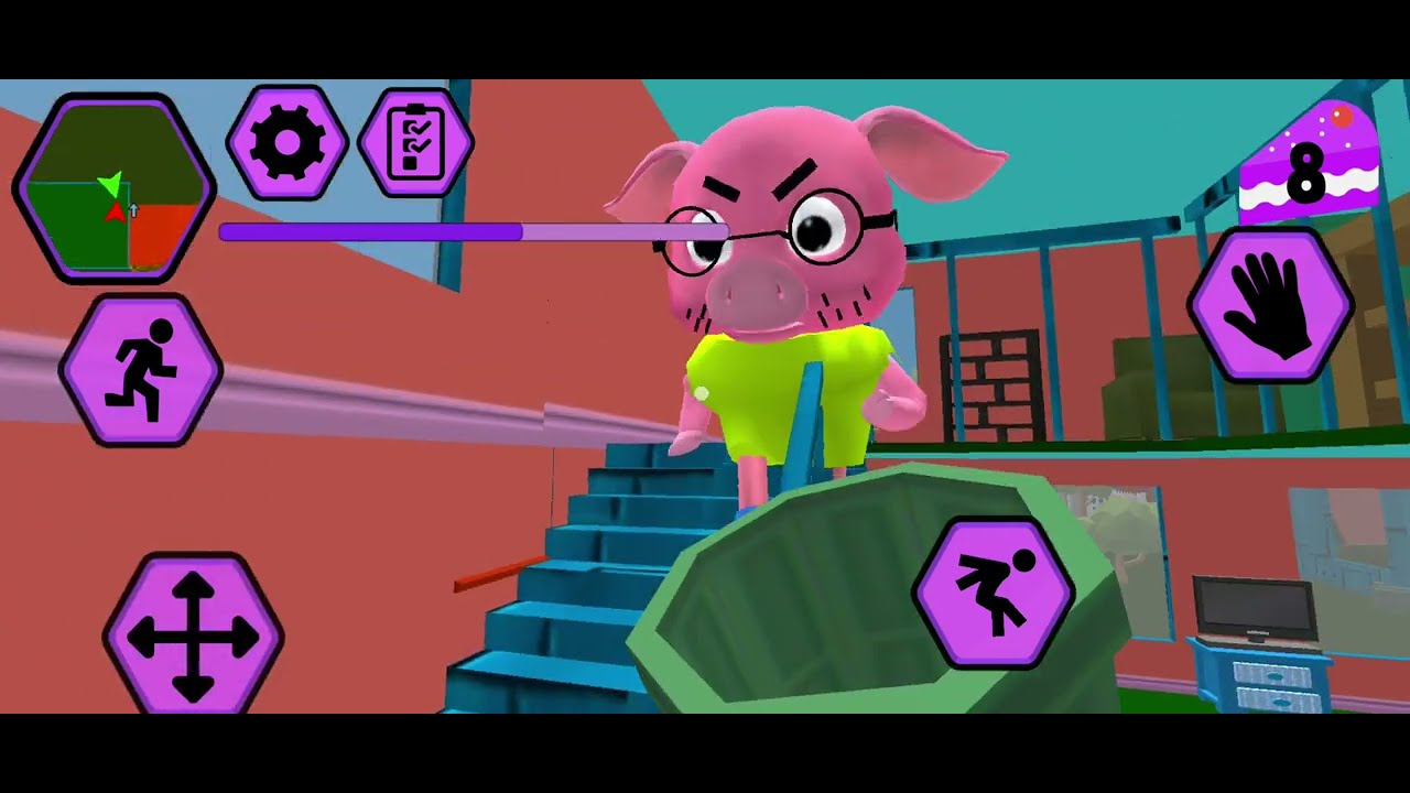 Piggy neighbor family escape - Level 1 to 5 - YouTube