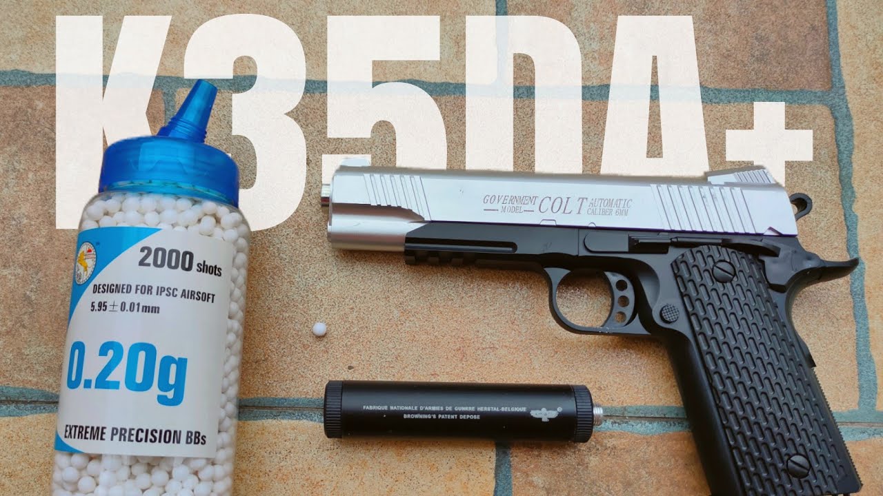 K35DA+ Pellet Gun Pistol Review! - YouTube