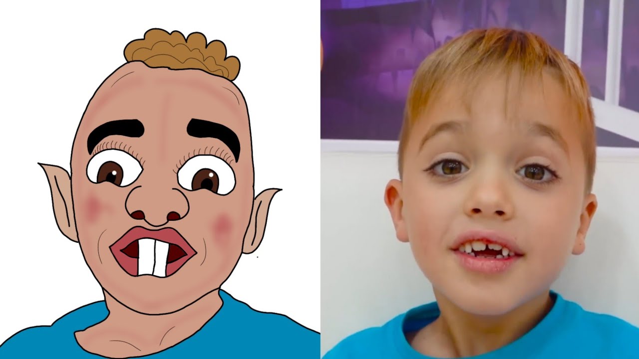 Vlad Niki play with Miko - Funny Drawing Meme | vald and nikita - YouTube