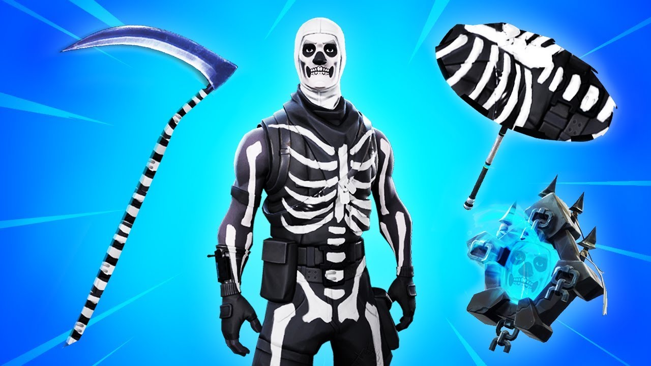 the Fortnite SKULL TROOPER Skin Bundle.. - YouTube