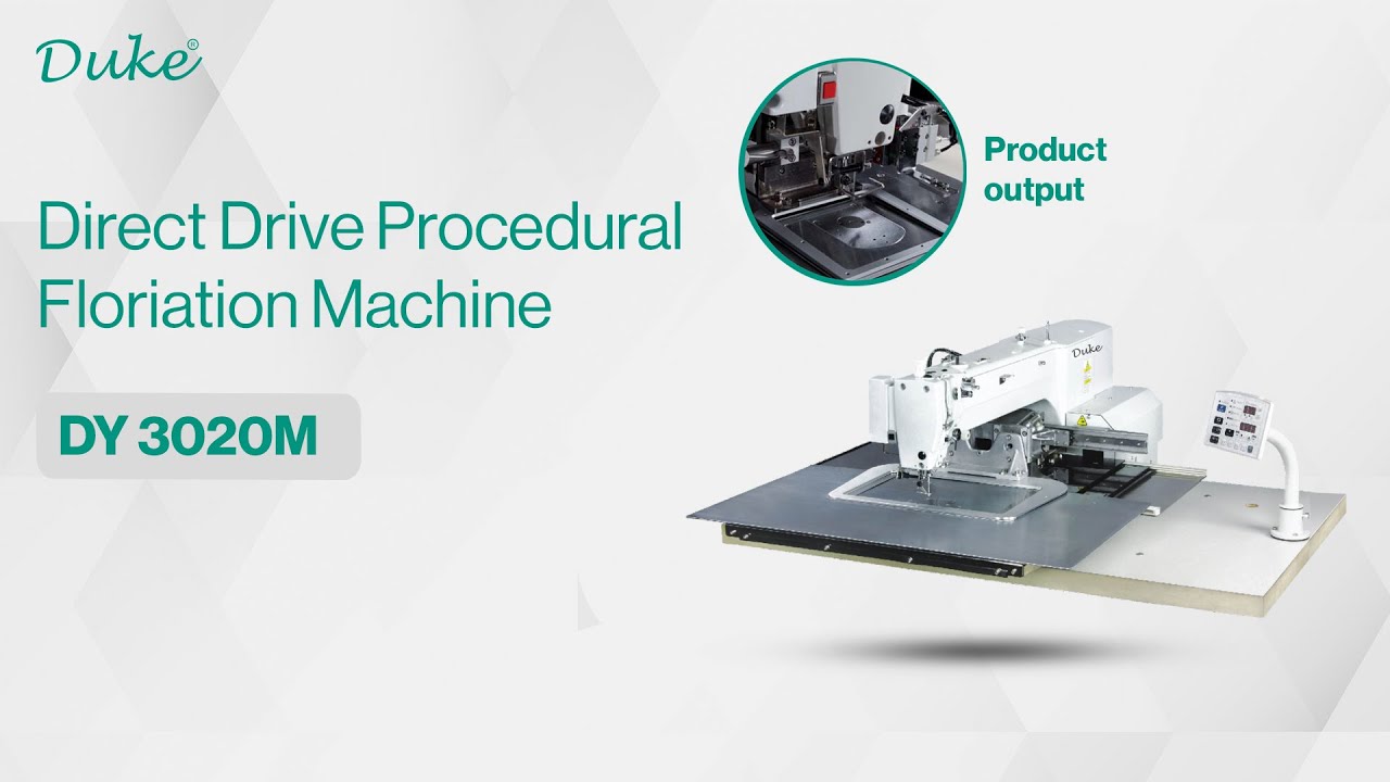 Direct Drive Procedural Floriation Machine | Pattern Sewing Machine ...