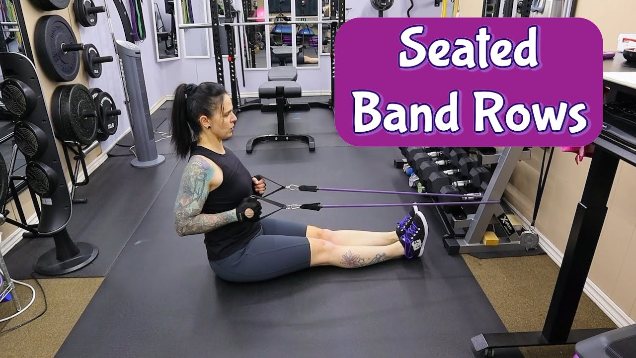 Seated Band Rows - YouTube