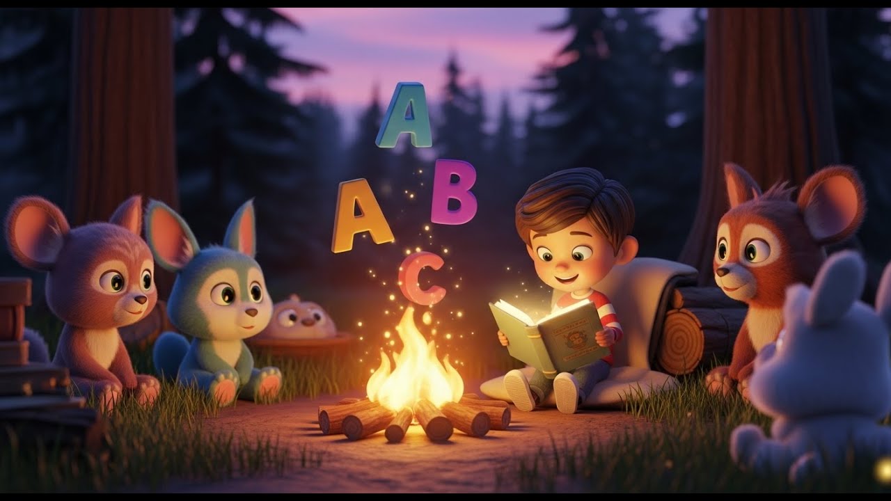 ABC Storytime by the Campfire 🔥 | Alphabet Song for Kids | Learn ABC ...