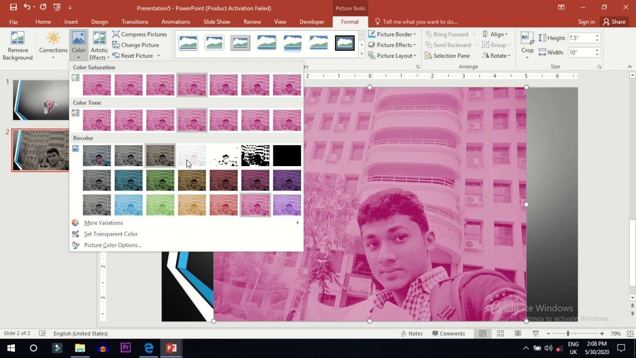 Ms Power Point Bangla Tutorial 10 Picture Youtube