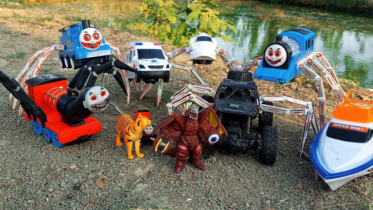 Play with Thomas Exe Spider, Choo choo Charles,Percy Spider, Ambulance ...