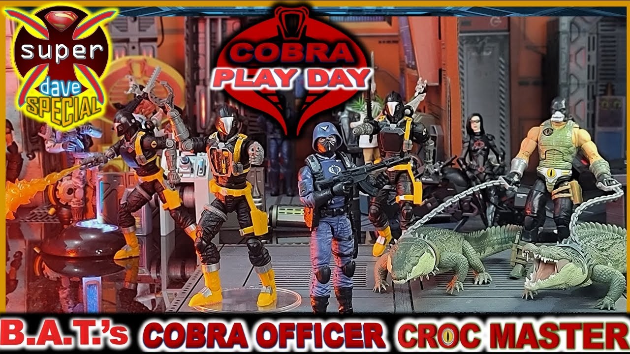 GI Joe Classified B.A.T. Cobra Playday Cobra Officer Croc Master Review ...