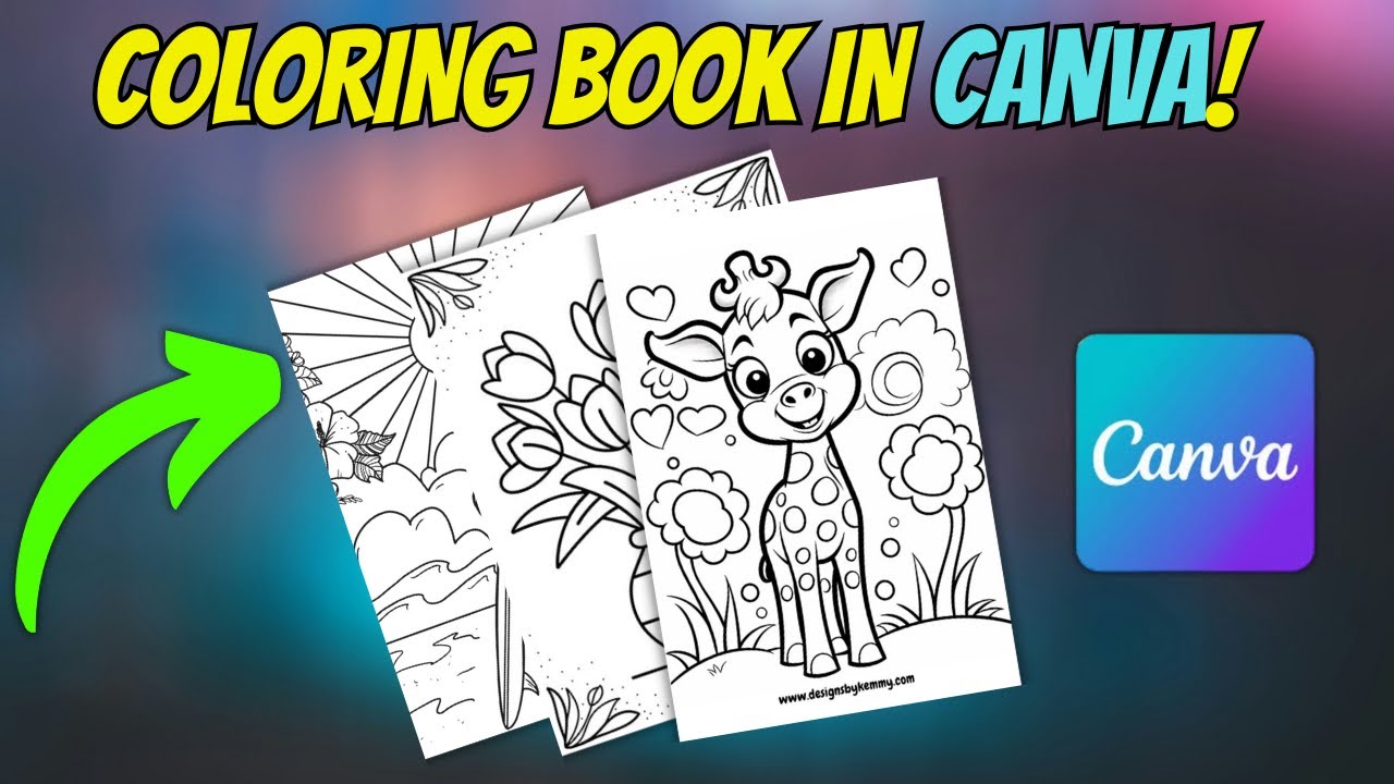 How to Make Coloring Book in Canva (2025) - YouTube