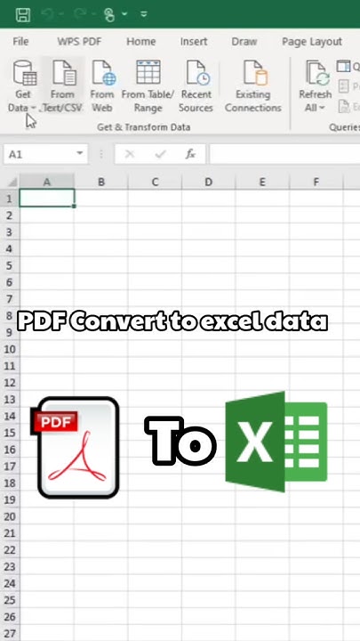 PDF Convert to excel data #excel #exceltips #excelhacks #exceldata #yt #ytshort - YouTube