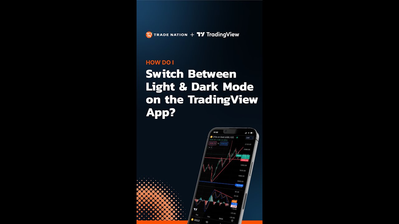 How do I switch between light and dark mode in the TradingView app ...