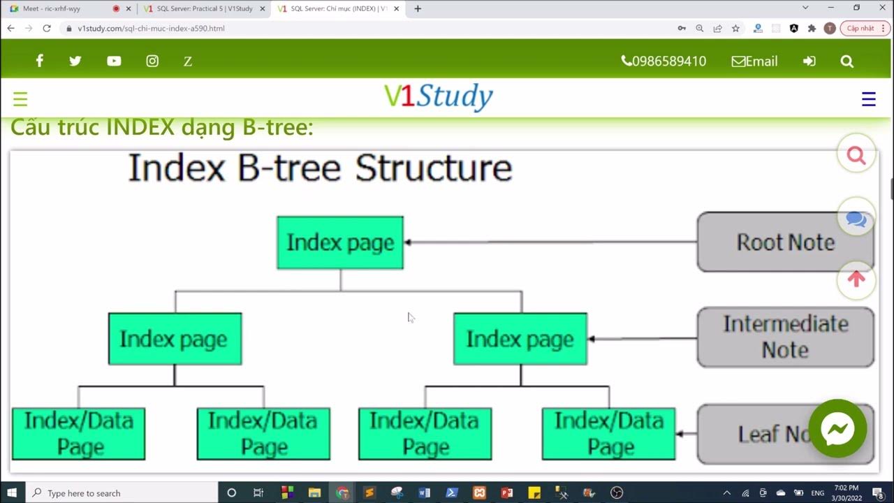 SQL-C2108L: Buổi 10. Clustered index, nonclustered index, unique index, sp_helpindex, drop index ...