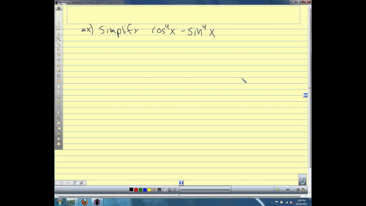 Pre Calc 5.5 Double Angle Formulas - YouTube