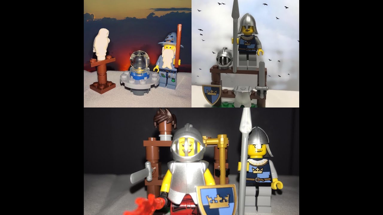 Lego Castles 5614 & 5615 The good wizard & Knight real time built - YouTube