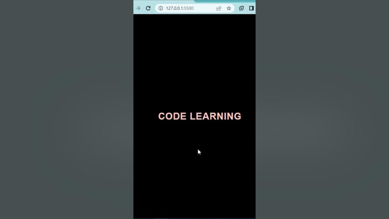 Text Color Animation In HTML | HTML & CSS | #shorts - YouTube