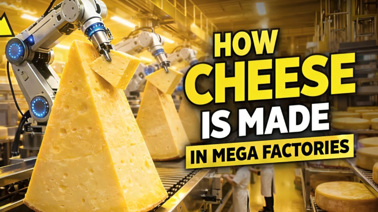 HOW CHEESE Is Made in MEGA FACTORIES | Step-by-Step Industrial ...