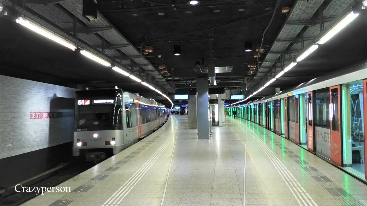 GVB M4 en M5 Metro Amsterdam Centraal Station - Lijn 51 en 53 in 2023 ...