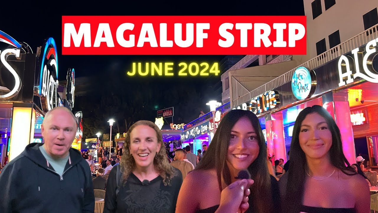 Magaluf Strip at 11pm in June 2024 with the Scotsman in Tenerife - YouTube