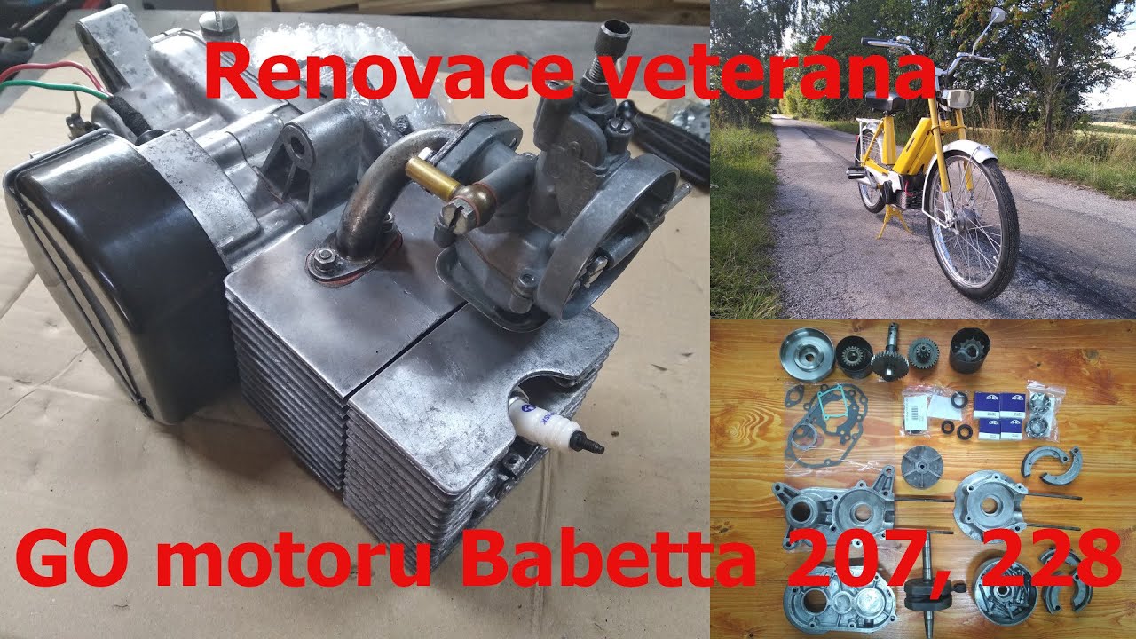 Renovace veterána: Generální oprava motoru Babetta 207, 228 - YouTube