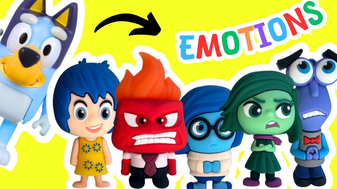 Inside Out 2 Emotions with Bluey and School Friends - YouTube