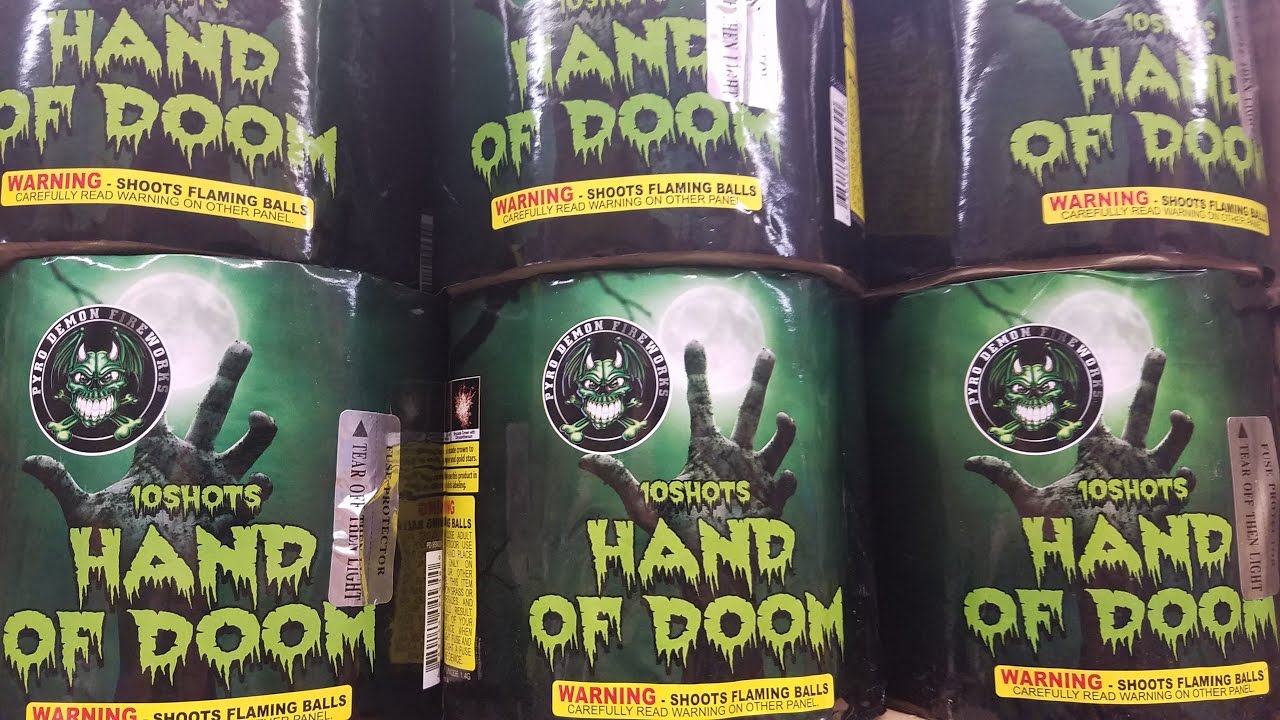 HAND OF DOOM - 350G - PYRO DEMON FIREWORKS - YouTube