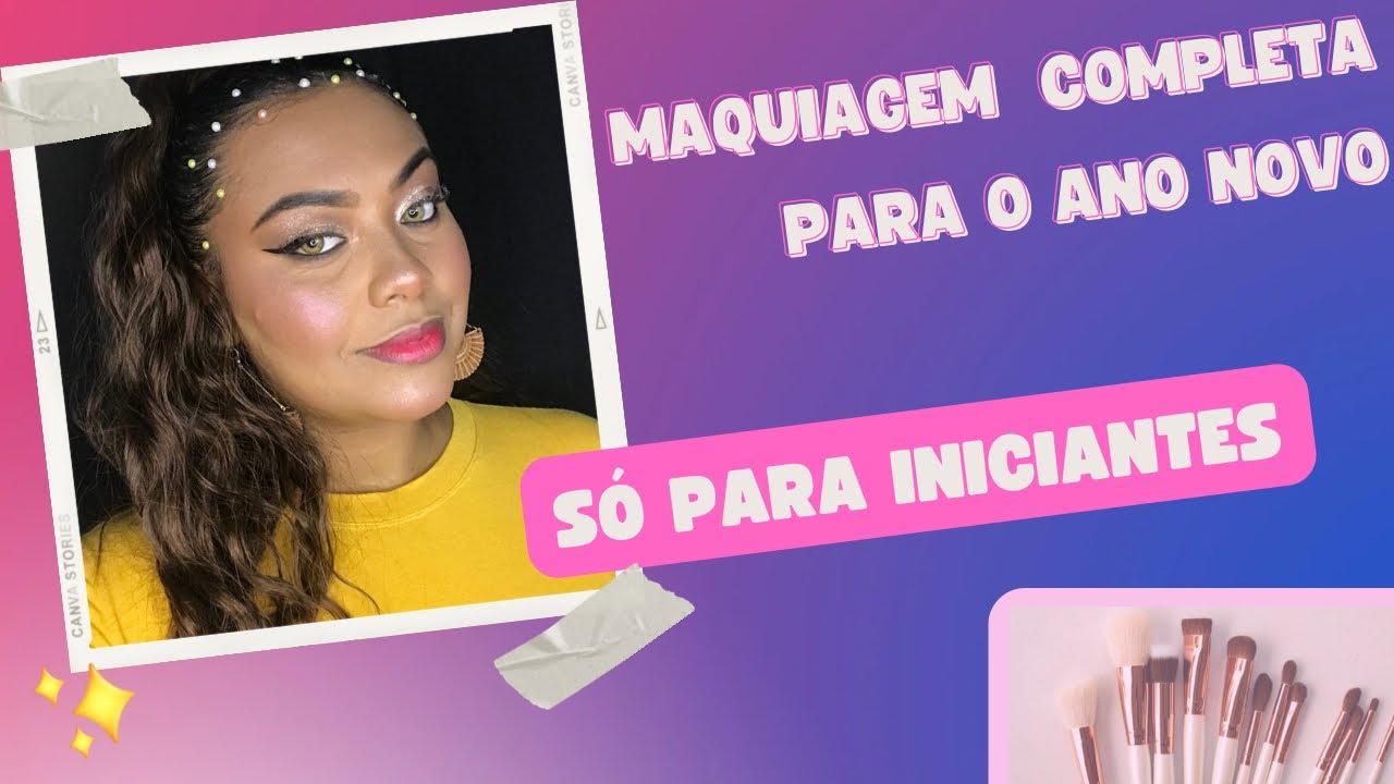 MAQUIAGEM Para o Ano Novo/ SÓ PARA INICIANTES - YouTube